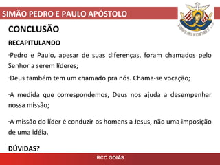 Capitulo 1 Simão Pedro e Paulo Apóstolo | PPT