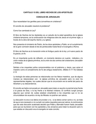 Capitulo 15 de libro de hechos Gloria Gonzalez | PDF