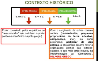 Origens e Fundamentos Teóricos da Democracia | PPTX