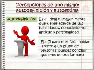 percepción de uno mismo y los demás | PPTX