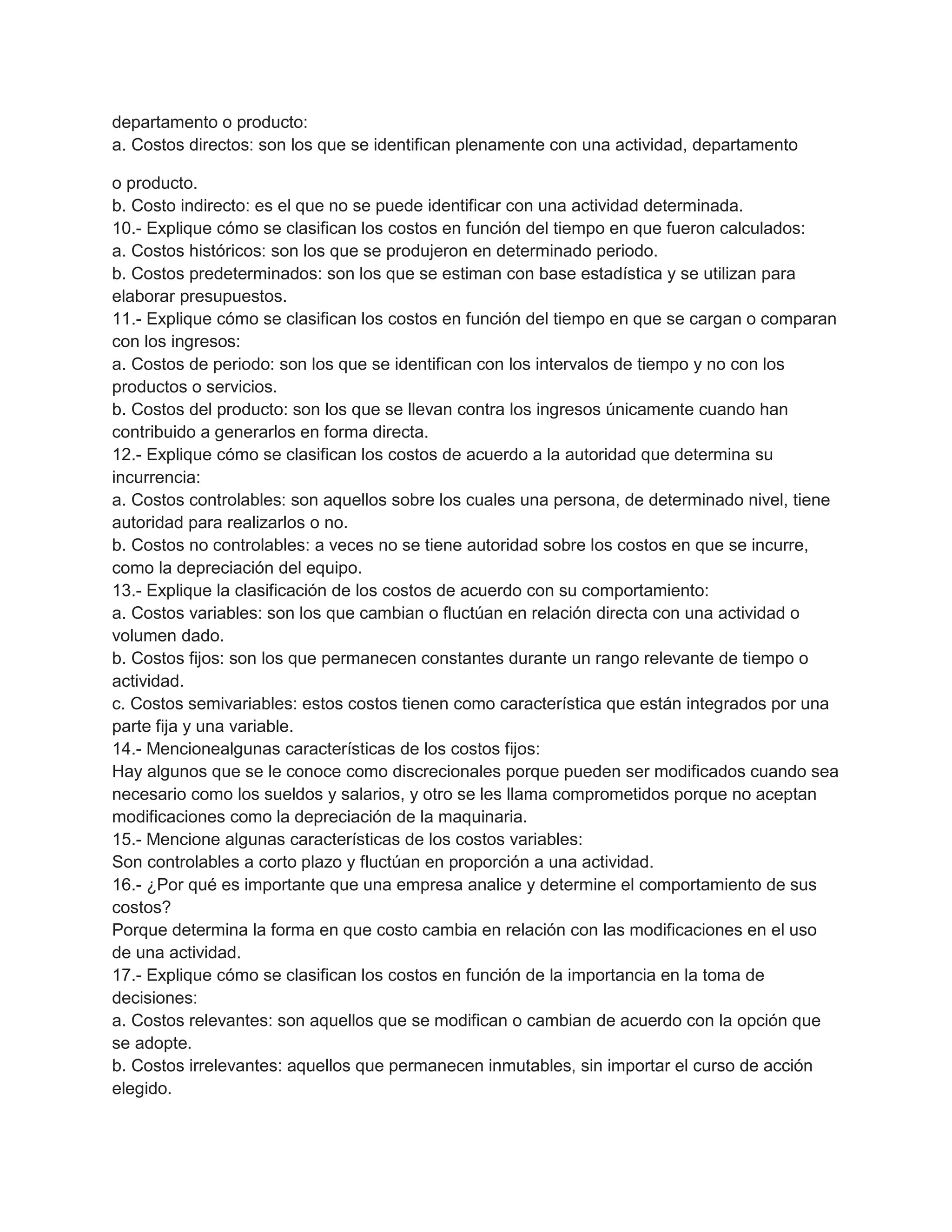 Capitulo 2 contabilidad administrativa | DOCX