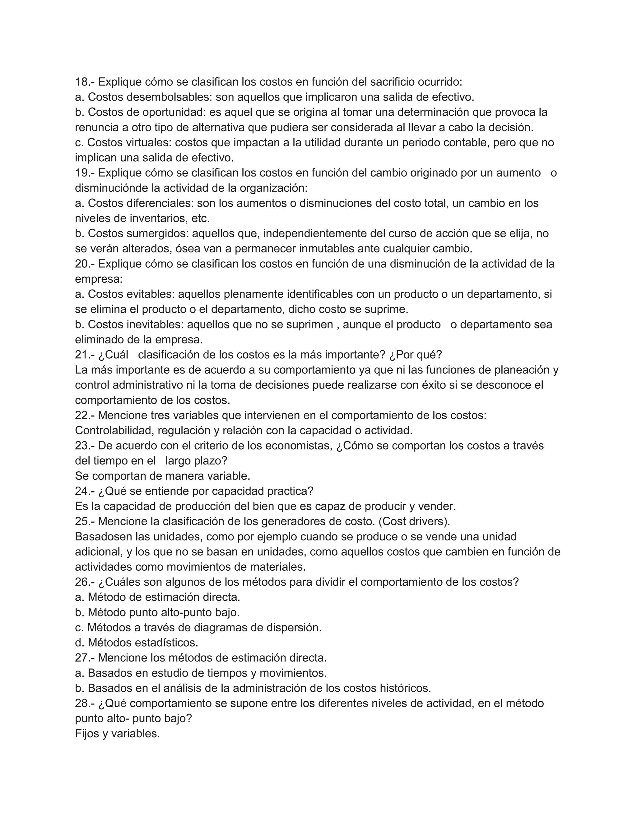 Capitulo 2 contabilidad administrativa | DOCX