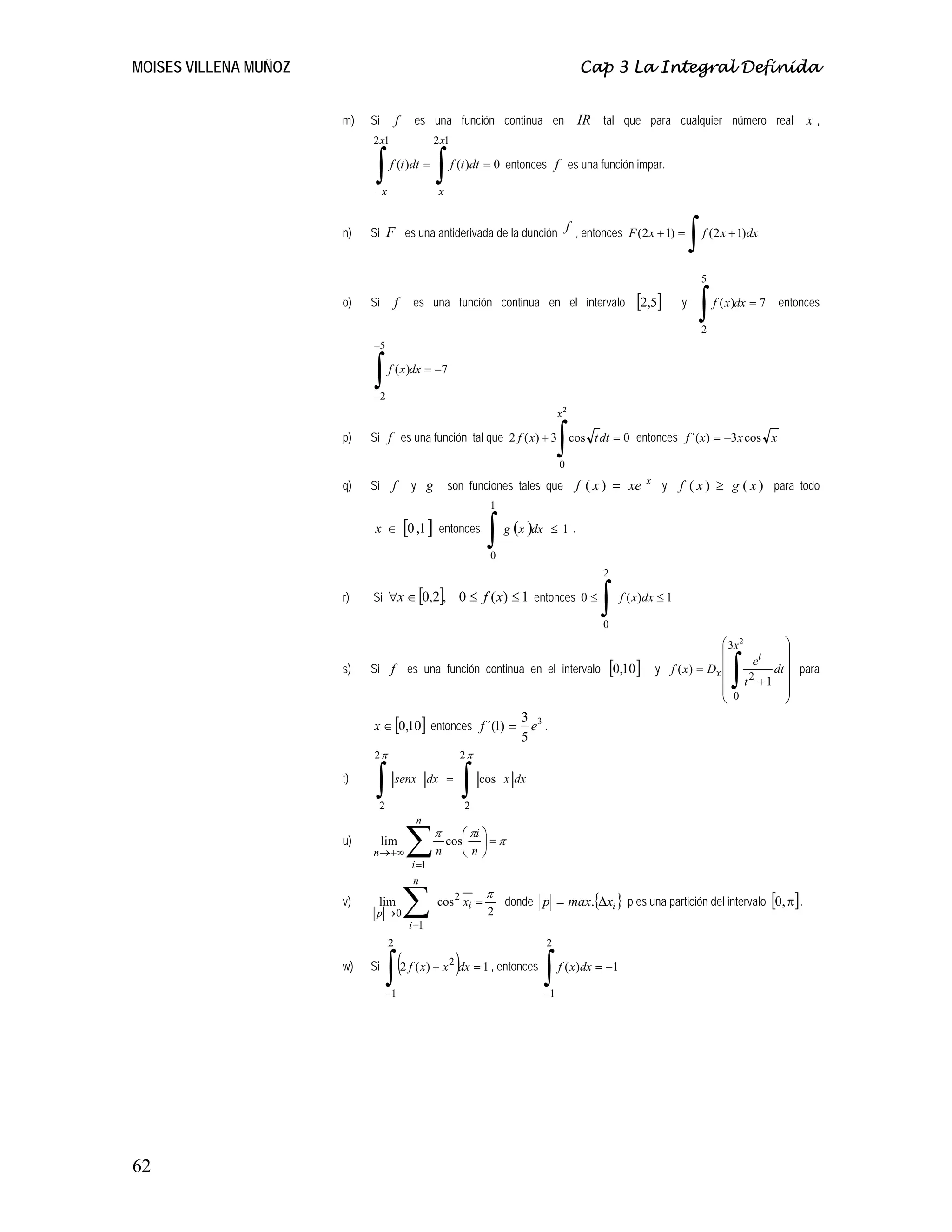 La Integral definida | PDF