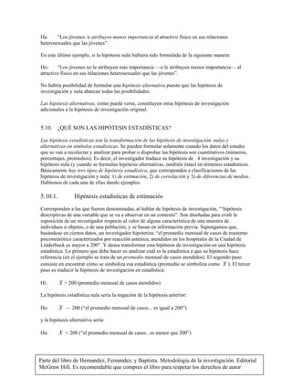 Capitulo 5 formulaciondehipotesis | PDF