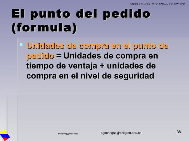 Capitulo 5 ESPECIFICACIONES DE COMPRAS DE ALIMENTOS & BEBIDAS (interes ...