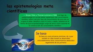 clases y categorias de epistomologiapptx | PPTX
