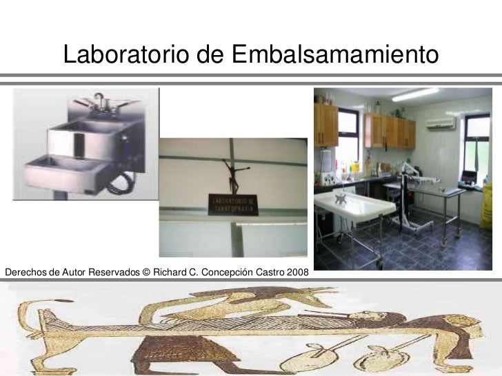 Capitulo V Laboratorio de Embalsamamiento