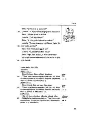 Lingua Latina per se illustrata - Capitulum v | PDF