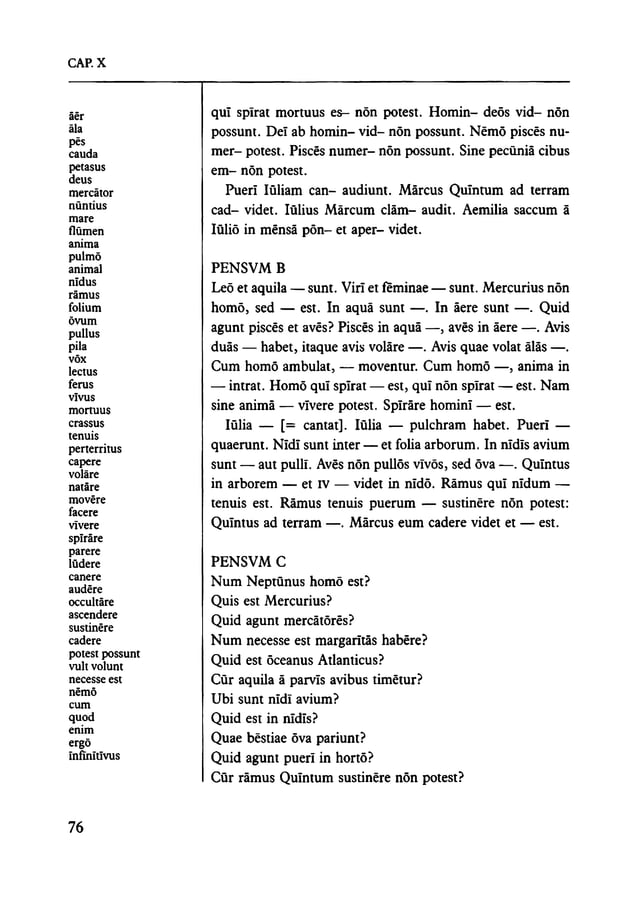 LLPSI - Capitulum x - bestiae et homines | PDF