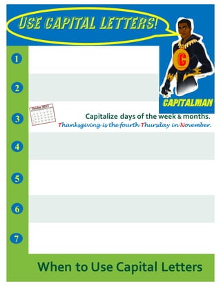 Rules for Using Capital Letters | PDF