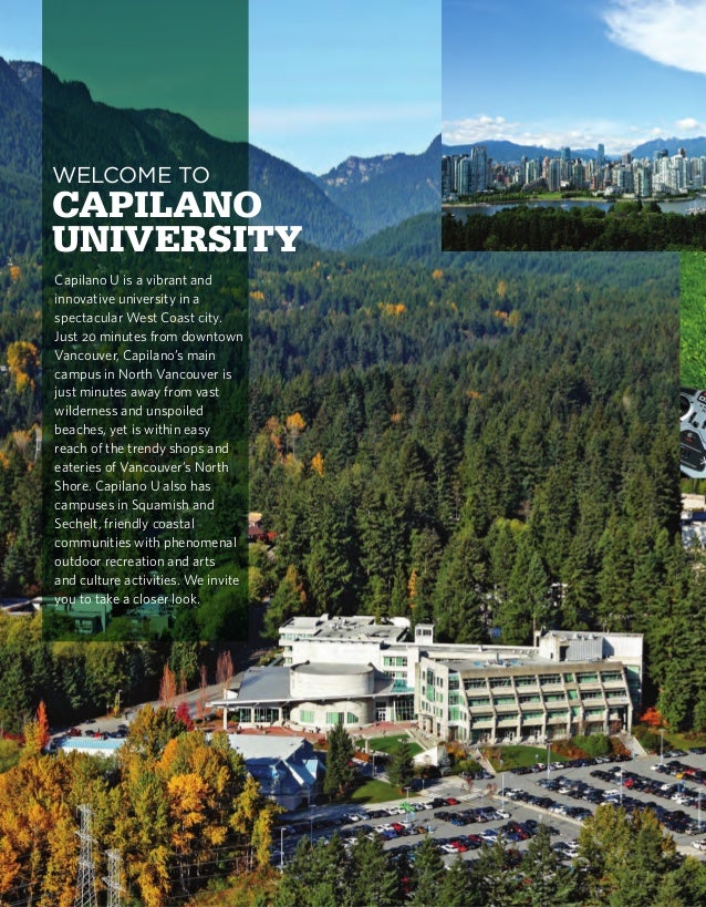 Capilano university viewbook 2015 -2016