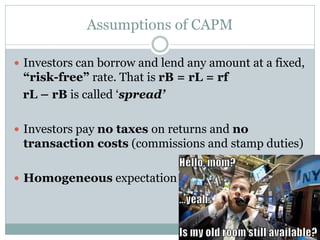 CAPITAL ASSET PRICING MODEL | PDF