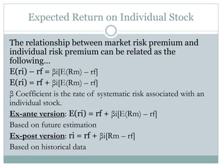CAPITAL ASSET PRICING MODEL | PDF