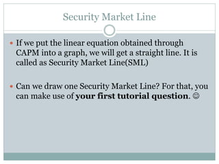 CAPITAL ASSET PRICING MODEL | PDF