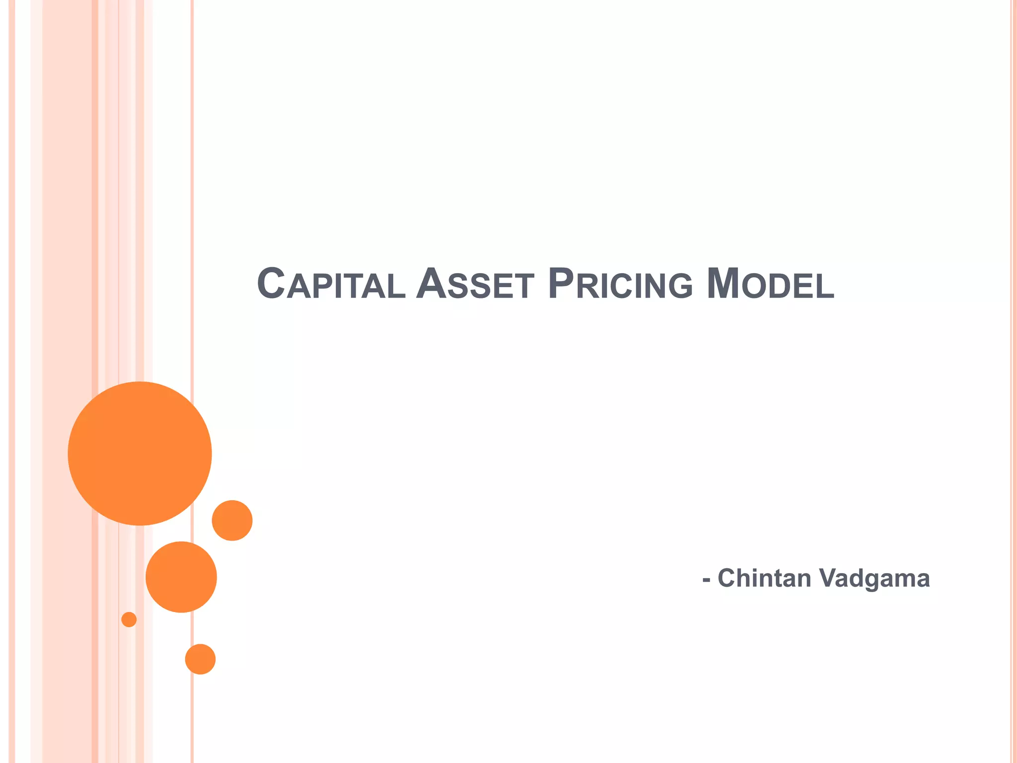 Capital Asset Pricing Model | PPTX