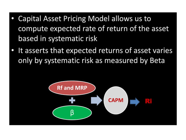 Capital Asset Pricing Model | PPT