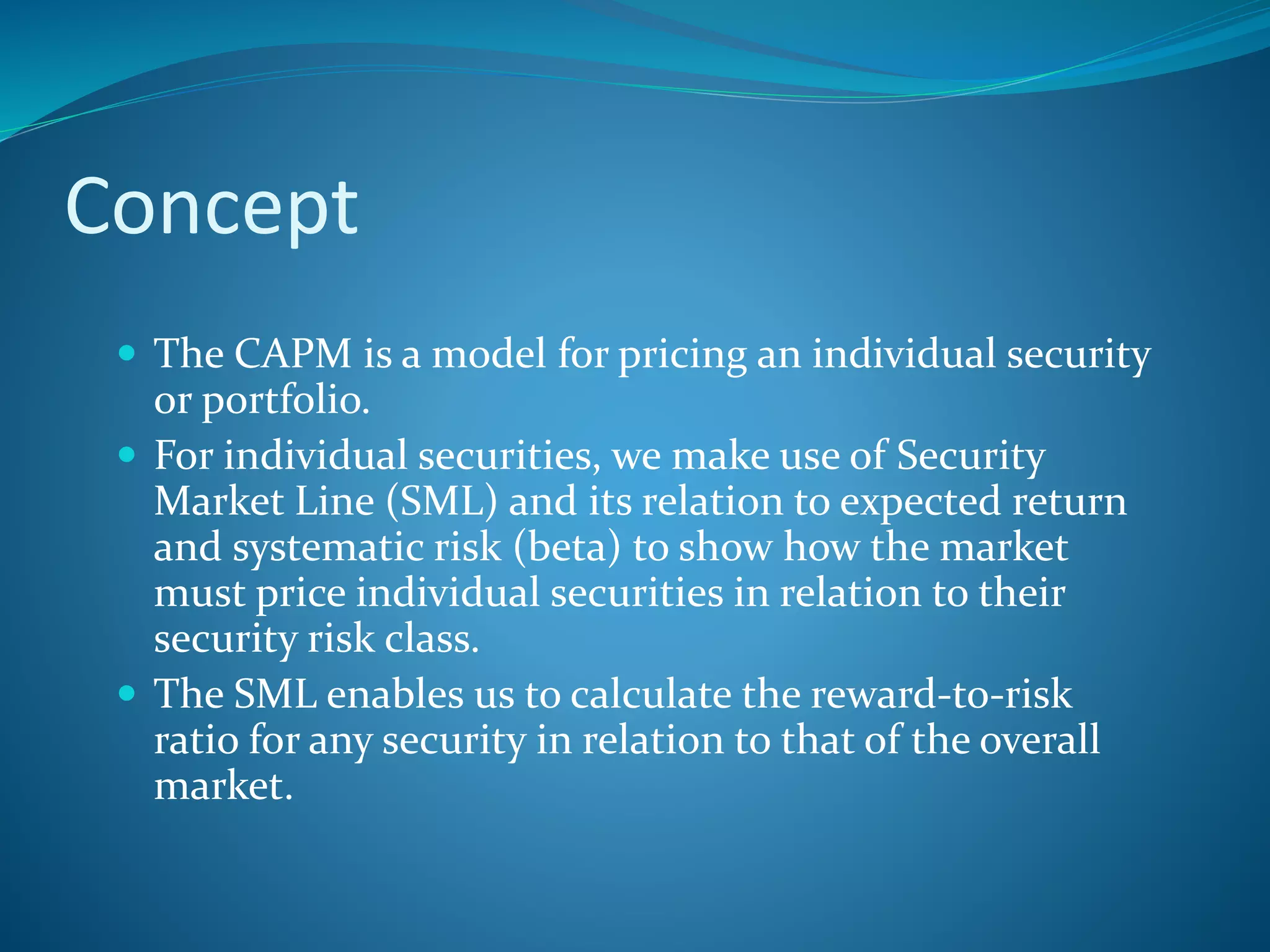 Capital Asset Pricing Model - CAPM | PPTX