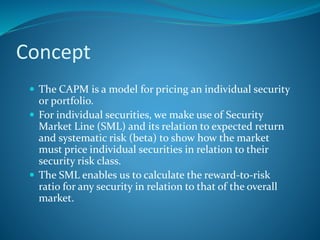 Capital Asset Pricing Model - CAPM | PPTX | Stocks and Bonds | Personal ...