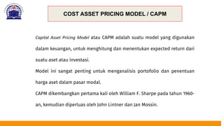 MODEL CAPM MANAJEMEN KEUANGAN TINGKAT MAGISTER | PPT