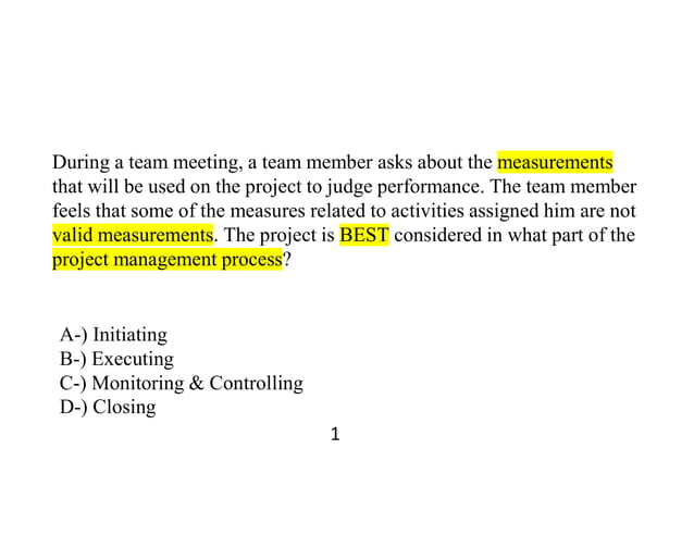 CAPM Exam Study Session 1 | PPT