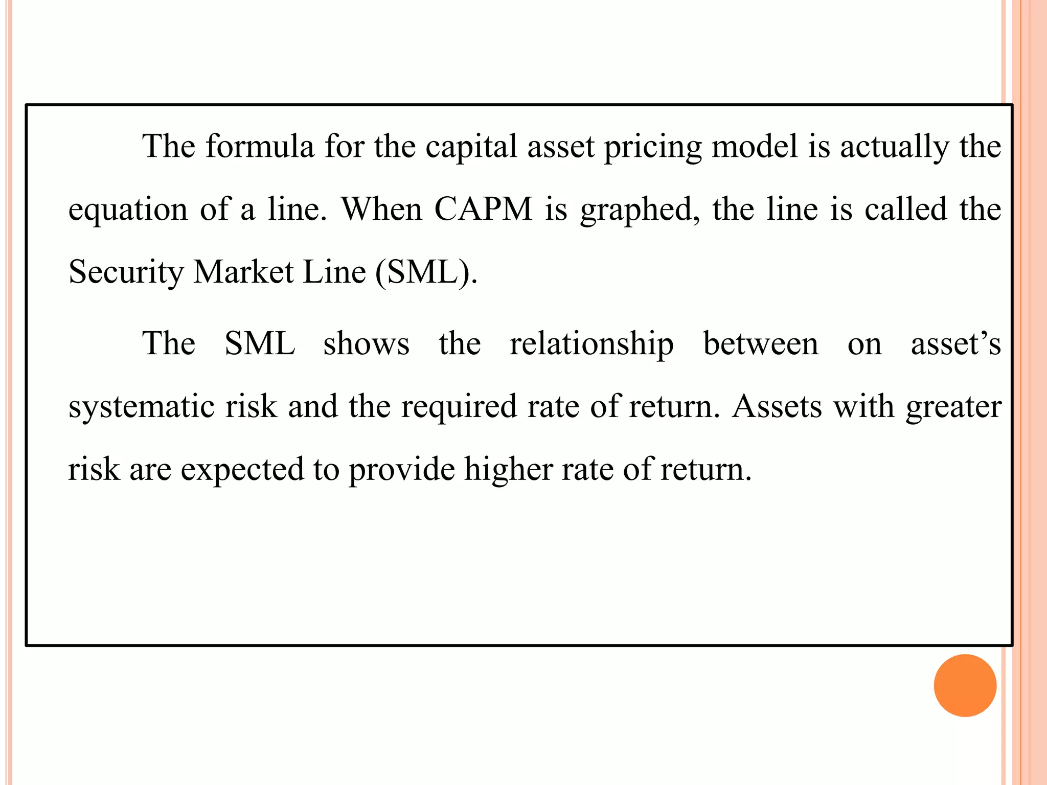 Capital Asset Pricing Model (CAPM) | PPTX