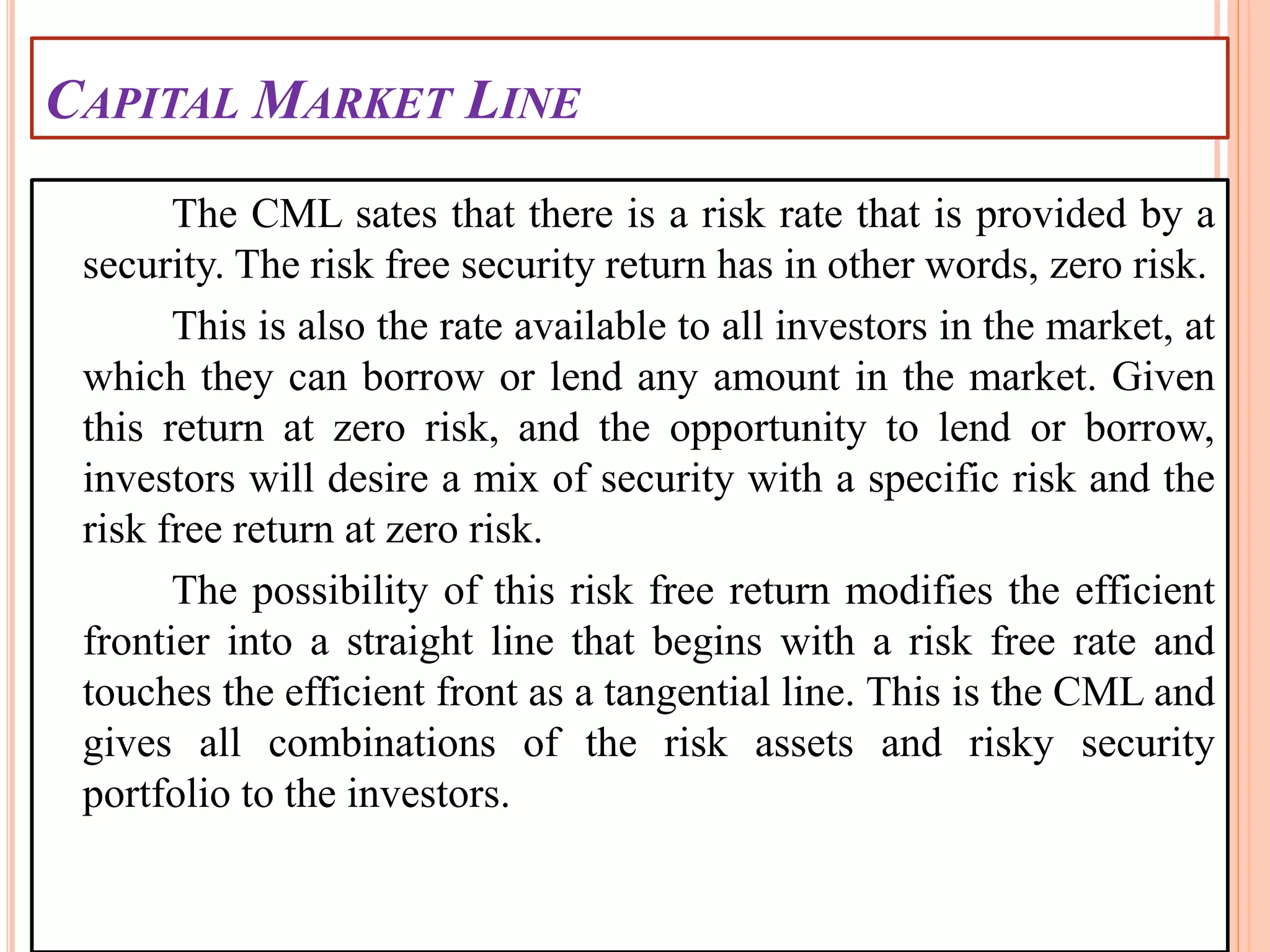 Capital Asset Pricing Model (CAPM) | PPTX