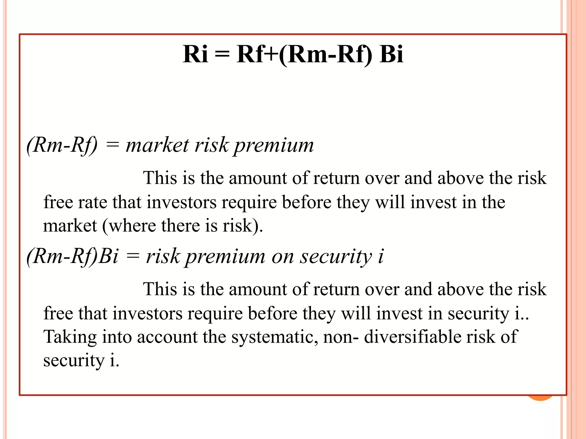 Capital Asset Pricing Model (CAPM) | PPTX