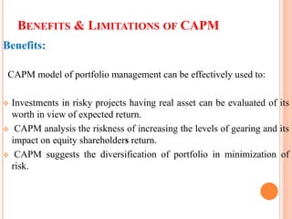 Capital Asset Pricing Model (CAPM) | PPTX