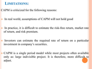 Capital Asset Pricing Model (CAPM) | PPTX