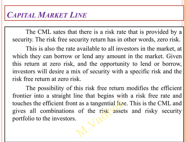 Capital Asset Pricing Model (CAPM) Model | PPTX
