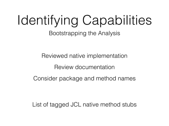 Getting to Know You: Towards a Capability Model for Java | PPT