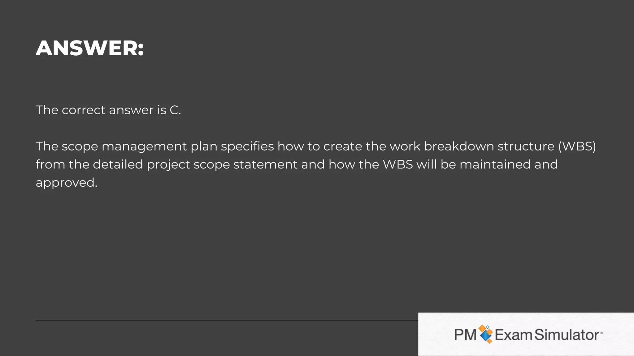 Free CAPM Exam Sample Question | PPT