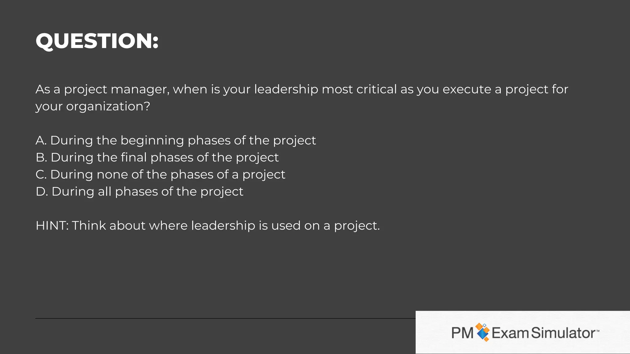 Free CAPM Exam Sample Question of the Week | PDF