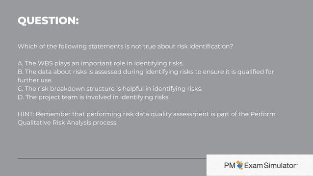 Free CAPM Exam Sample Question | PPT
