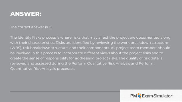 Free CAPM Exam Sample Question | PPT