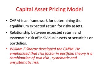 Capm theory.. | PPTX