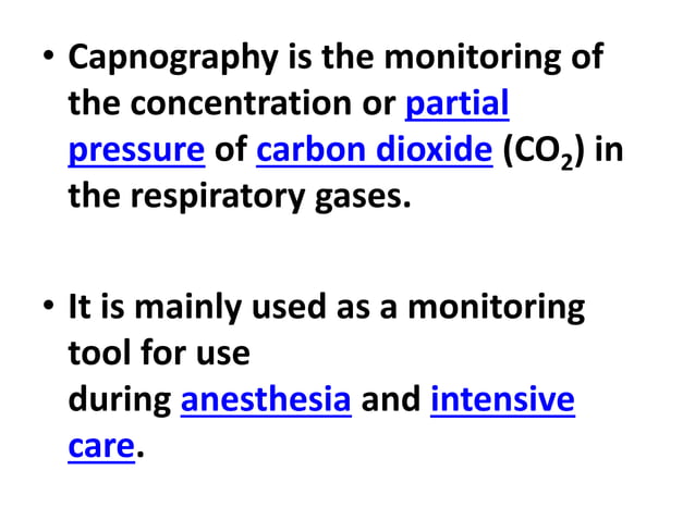 CAPNOGRAPHY | PPTX | Lung and Respiratory Health | Diseases and Conditions