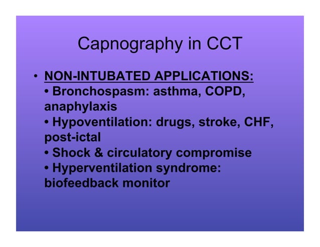 Capnography in ems.ppt | Lung and Respiratory Health | Diseases and ...