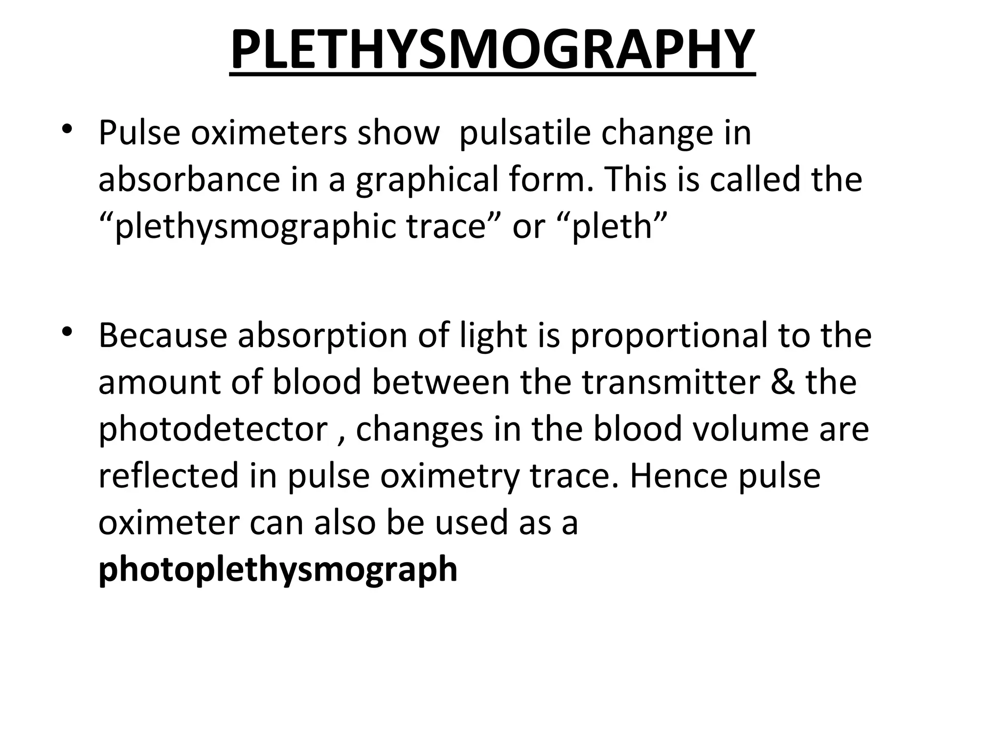 Capnography vs plethysmography | PPT