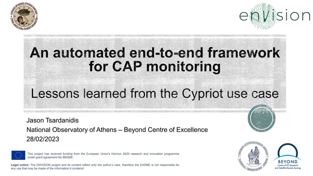 An automated end-to-end framework for CAP monitoring - Lessons learned ...