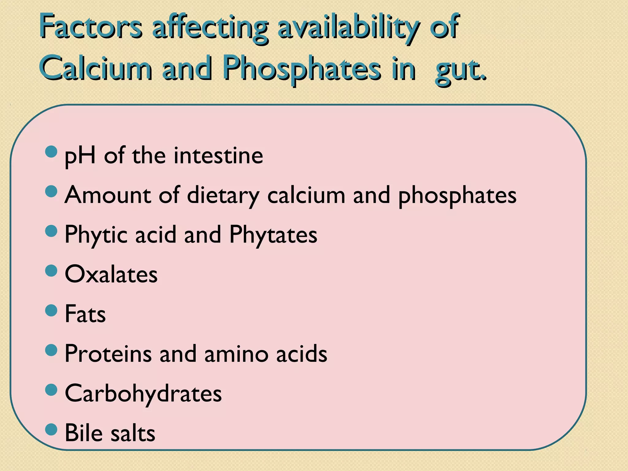 Calcium and Phosphorous Metabolism | PPT
