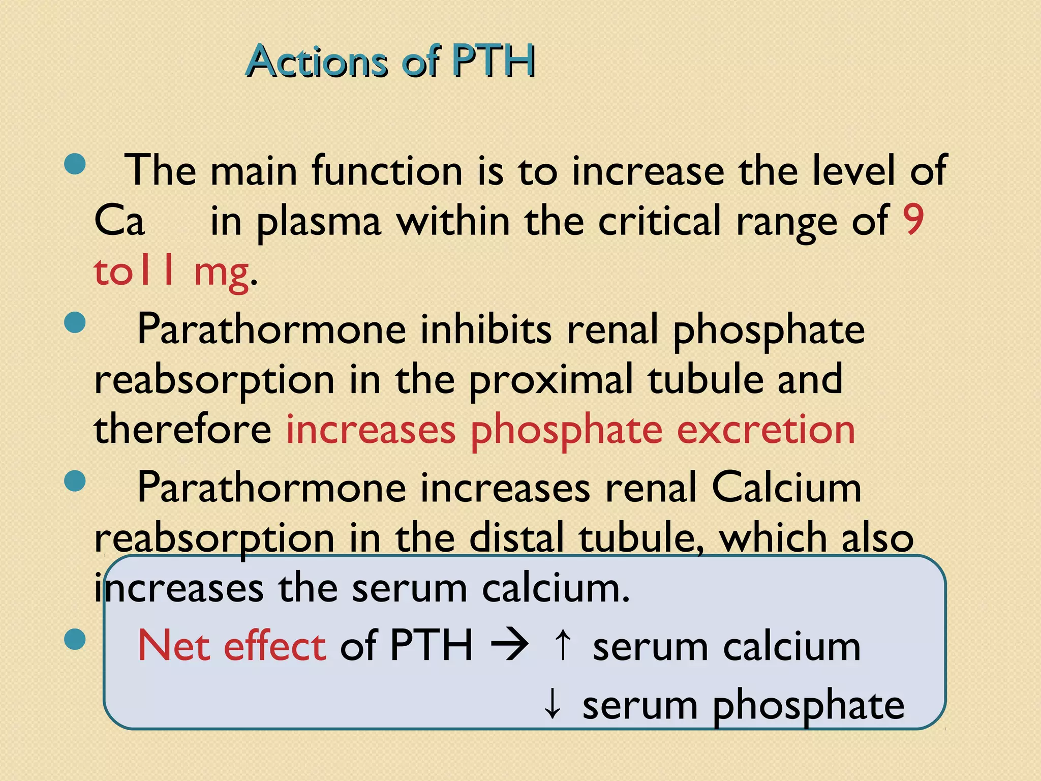 Calcium and Phosphorous Metabolism | PPT
