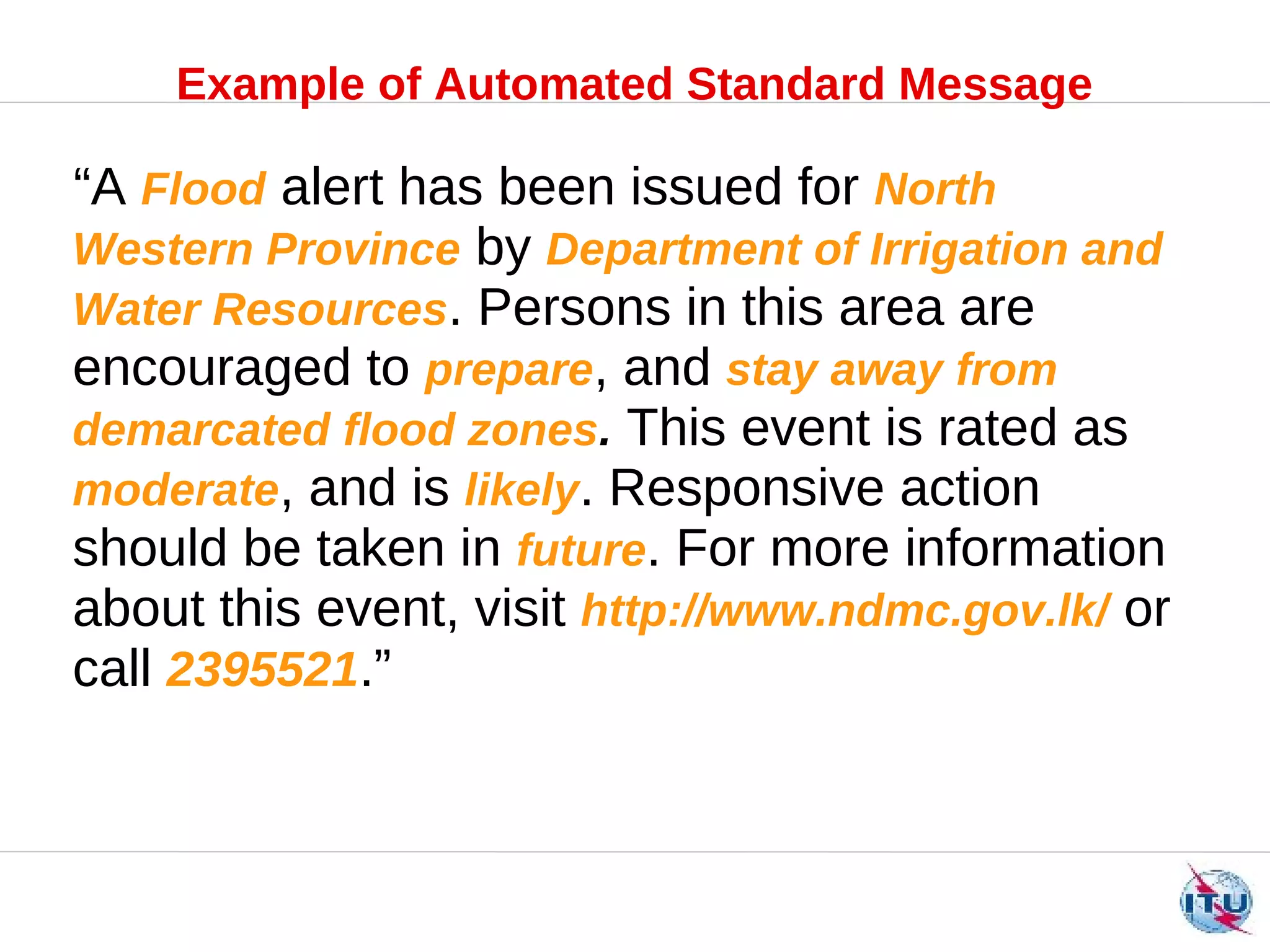Common Alerting Protocol Overview | PPT