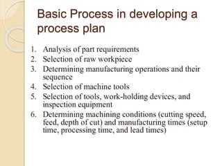 Computer Aided Process Planning | PPTX
