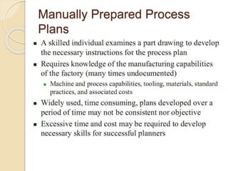 Computer Aided Process Planning | PPTX
