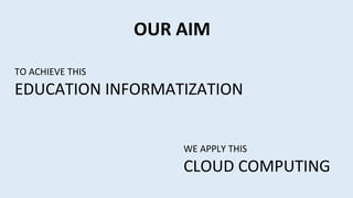 The Application of Cloud Computing in Education Informatization” | PPT