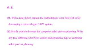 Computer aided process planning | PPT