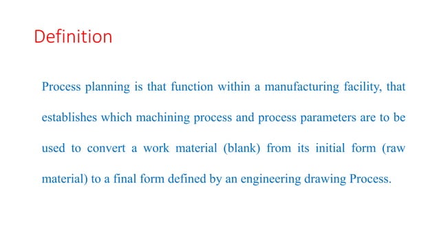 Computer aided process planning | PPT