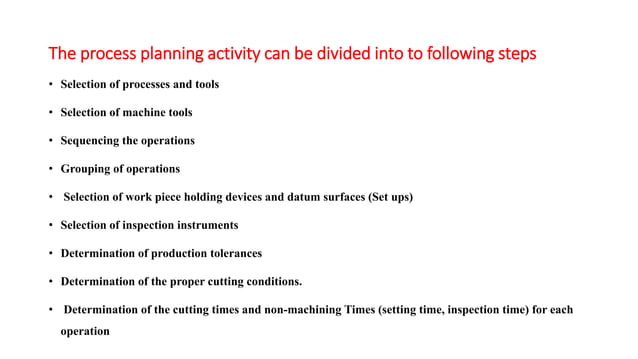 Computer aided process planning | PPT