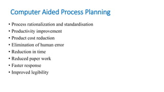 Computer aided process planning | PPT
